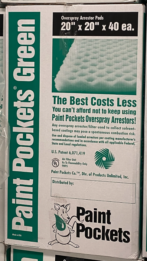 PAINT POCKET GREEN 20 x 20 pads - CJ Spray