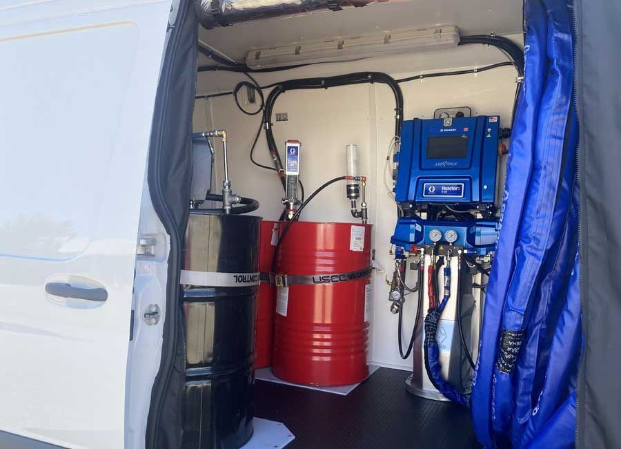MaxForce Sprinter Van for Spray Foam and Polyurea Applications - CJ Spray